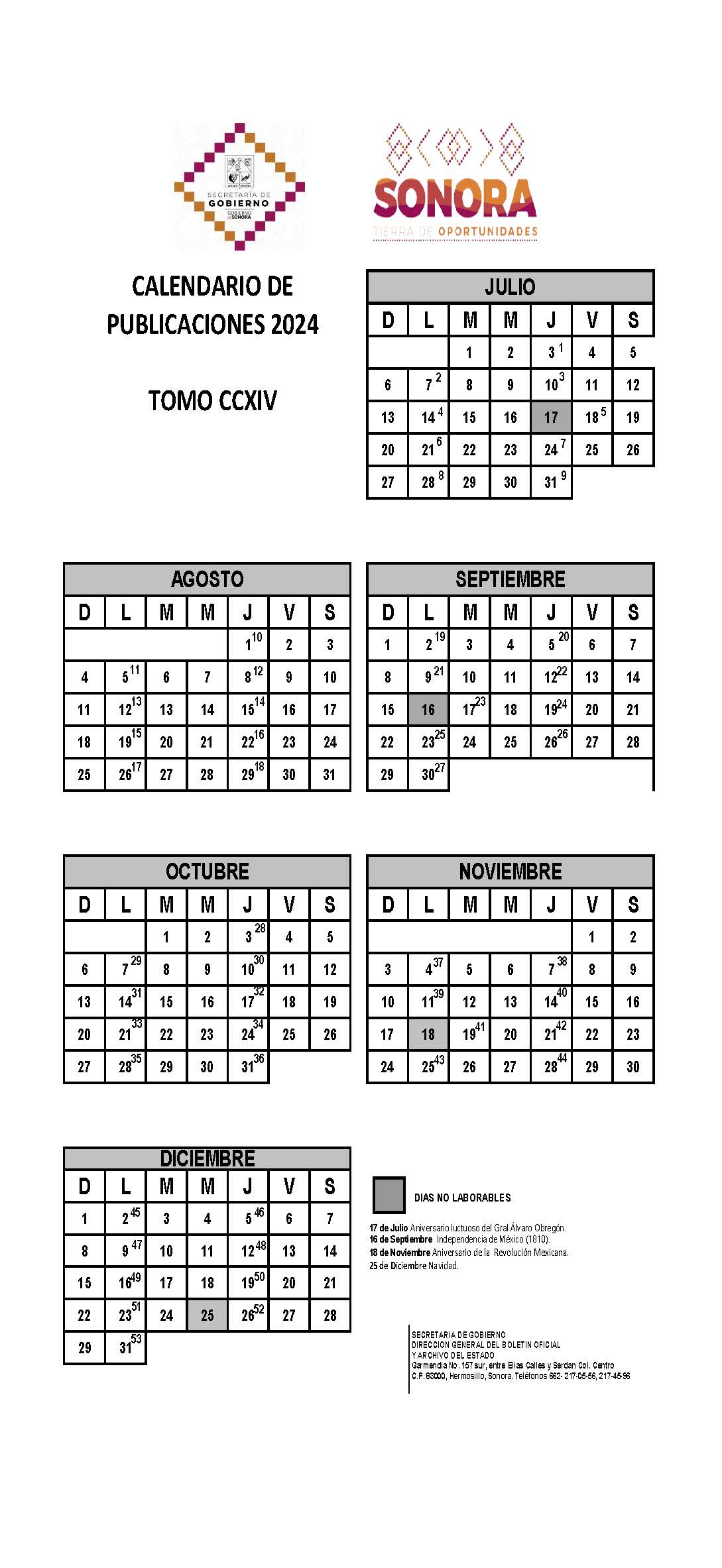 Boletin Oficial del Estado de Sonora - Secretaría de Gobierno del Estado de Sonora
